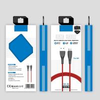 China Sync Data USB Charger Cable 2.4A 1m Nylon Braided Type C Quick Charger Cable for sale