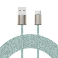 China Type C USB Fast Charging Cable , 2m Nylon Braided Data Transferring Cable for sale