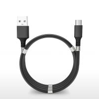 China Magnetic Phone USB Charger Cable 4.7mm Storage Self Winding Retractable Charging Cable for sale