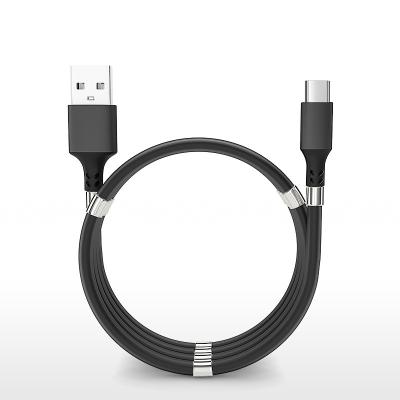 China Magnetic Phone USB Charger Cable 4.7mm Storage Self Winding Retractable Charging Cable for sale