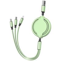 China Multi Retractable Fast Charger Cord 1.2m Liquid Silicone Multiple Charging Cable for sale