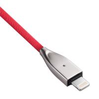 China Auto Disconnect Charging Cable Lightning Nylon Braided USB Cable 1.2M for sale