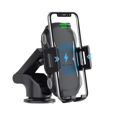 China Induction Wireless Charging Station 10w 7.5w 5w Car Mount Phone Holder with Automatic Arms for sale