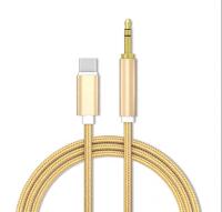 China 24g 100cm USB Charger Cable Type C to 3.5mm Audio Aux Jack Cable for sale