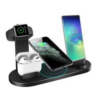 China OEM Foldable 4 In 1 Wireless Charging Stand , FCC Wireless Charging Phone Holder for sale