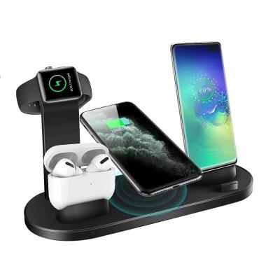 China OEM Foldable 4 In 1 Wireless Charging Stand , FCC Wireless Charging Phone Holder for sale