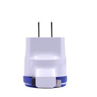 China Dual Usb Qc3.0 Wall Charger With Cable Organiser Fast Charging Iphone Charger With Lighting/Type C/Micro Usb Cable for sale