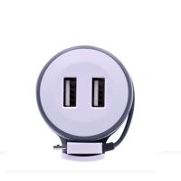 China Dual Usb Qc3.0 Wall Charger With Cable Organiser Fast Charging Iphone Charger With Lighting/Type C/Micro Usb Cable for sale