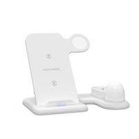 China 4 In 1 9V 5V 2A Qi Wireless Charge Dock With LED Night Light for sale