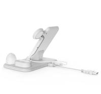 China 4 In 1 9V 5V 2A Qi Wireless Charge Dock With LED Night Light for sale
