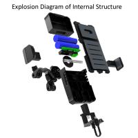 China Rechargeable 5200mAH Detachable Bike Mount Phone Holder for sale