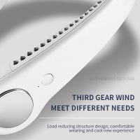 China USB Rechargeable 1800mAh Lazy Man Neck Hanging Cooling Fan for sale