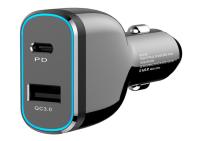 China 81W QC 3.0 PD Dual Port USB Type C Fast Car Phone Charger for sale