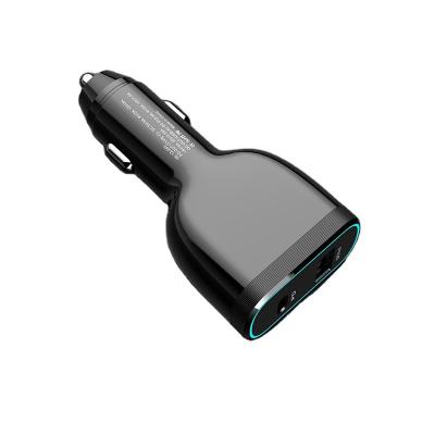China 81W QC 3.0 PD Dual Port USB Type C Fast Car Phone Charger for sale