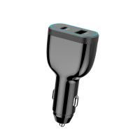 China 81W QC 3.0 PD Dual Port USB Type C Fast Car Phone Charger for sale