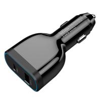 China 81W QC 3.0 PD Dual Port USB Type C Fast Car Phone Charger for sale