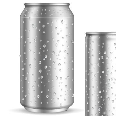 China Energy Drink Slim Aluminum Beverage Cans 180ml Alloy 3104 With 200 Lid for sale