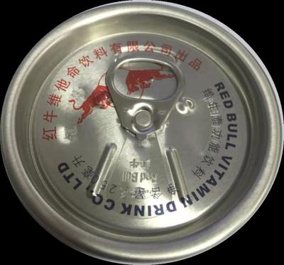 China Food Grade Aluminum Can Lids With Customization Carving Logo For Energy Drink for sale