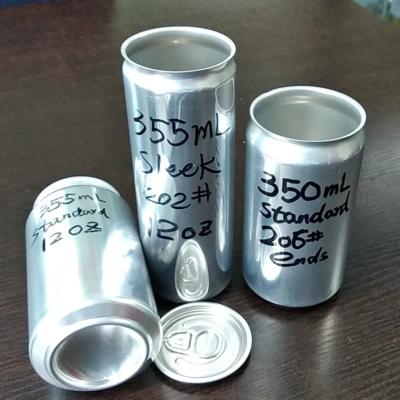 China Double coating BPA free Custom Shrinking Sleeves Aluminun Cans with Lids 12oz 16oz for sale