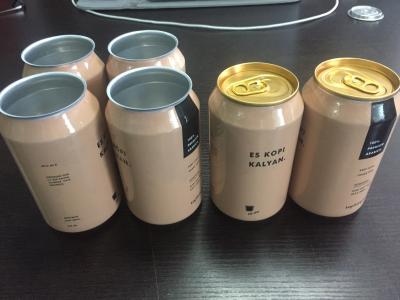 China Custom Shrinking Sleeves Aluminum Cans With Lids 12oz 16oz For Small Quantity for sale