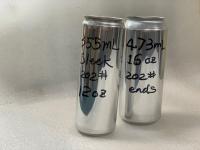 China Sleek 355ml 12Oz Blank Printed Empty Aluminum Cans for sale