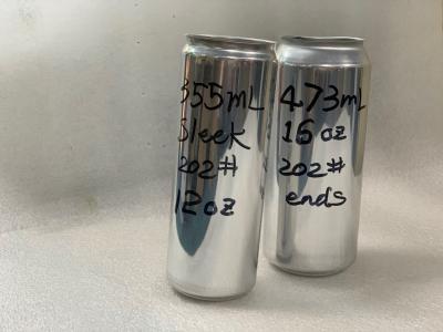 China Sleek 355ml 12Oz Blank Printed Empty Aluminum Cans for sale