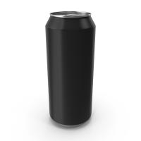 China Round Matte Printed 16oz 473ml Black Aluminum Can for sale