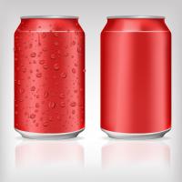 China Red 473ml Empty Aluminum Cans For Drinks Jima Diameter Neck 52mm for sale