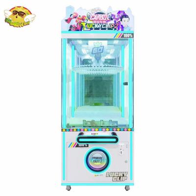 China Arcade Clip Prize Game Machine 68 Clips Coin Operated Machine Kids Toy Mini Claw Machine for sale