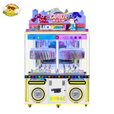 China Coin Operated Claw Machine with LED Lights - Electric Crane Toy for Kids, Interactive Treasure Hunt Vending Machine for Arcades for sale