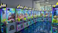 China Green Claw Machine with Bill Acceptor Mini Arcade Toy Plush Catcher Game Prize Doll Grabber Coin Pusher Claw Crane Machine for sale