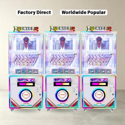 China Commercial Coin Operated Mini Prize Gift Clip Lollipop Clipping Machine Clip Prize Machine Clamp Game Machine for Game Zone for sale