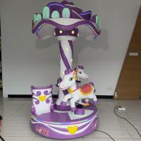 China New Design Full Size Carousel Ride with Fiberglass Steel Metal Construction and Customizable Theme Design for 400W Power Source for sale