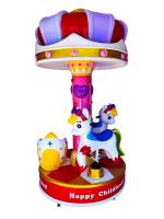China 3-Seater Merry-Go Carousel Playground For Kids Mini Shopping Mall Business Attraction Coin Payment Amusement Centers Mansions for sale