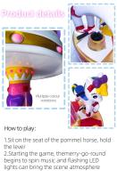 China 3-Seater Merry-Go Carousel Playground For Kids Mini Shopping Mall Business Attraction Coin Payment Amusement Centers Mansions for sale