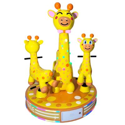 China Indoor Amusement Park Kids Carousel Ride Merry Go Round Carousel 3 Seats Mini Carousel for Sale for sale