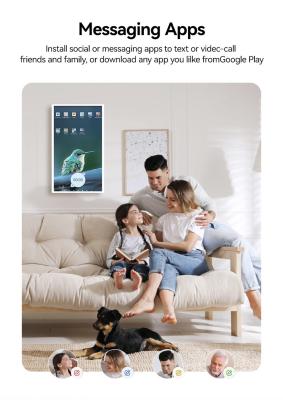 China Electronic Family Wall Calendar Display , Digital Wall Mounted Touch Screen Calendar for sale