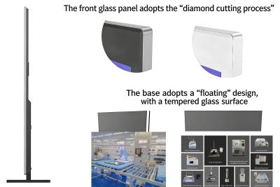 China Commercial Grade Vertical Digital Signage Display White Designed for Long Lasting Durable and Visual Communication Tool for sale