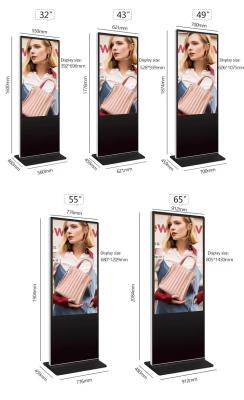 China 450-2500 Nits Horizontal Digital Signage Touch Screen Interactive Digital Signage Display for sale