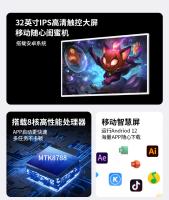 China Google Assistant QLED Smart Television 23.8 Inch Android 13 For Classroom Education for sale