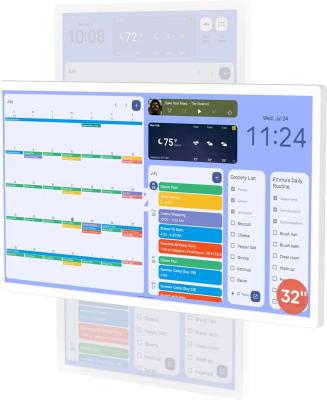 China LED Backlight Large Digital Wall Calendar , Smart Calendar Wall Display 32 Inch for sale