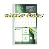 China Touchscreen Wall Calendar Display 15.6 Inch 21.5 Inch 23.8 Inch 32 Inch for sale