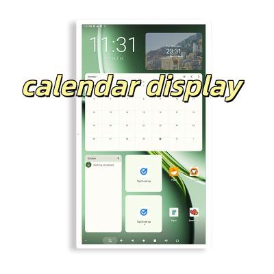 China Touchscreen Wall Calendar Display 15.6 Inch 21.5 Inch 23.8 Inch 32 Inch for sale