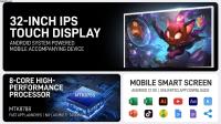 China 32 Inch QLED Smart Television 2K Resolution For Product Showroom Display for sale