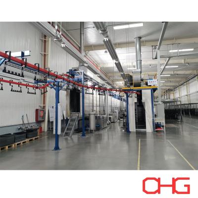 China Customizable Monorail Conveyor System for Automotive Powder Coating Production Line with Stainless Steel Construction for sale