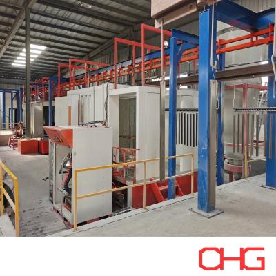 China Custom Aluminum Profile Powder Coating Production Line with Overhead Conveyor System - 7-Stage Process for sale