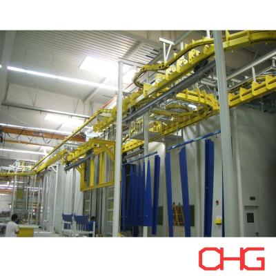 China PLC Control Industrial Powder Coating Equipment for Iron Electric Control Cabinets with 1.5m/min Process Speed and PP Spray Booths for sale