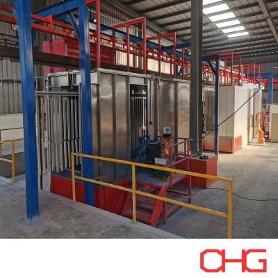 China Customized Aluminium Profile Powder Coating Production Line with Automatic Conveyor System and Method Type for sale