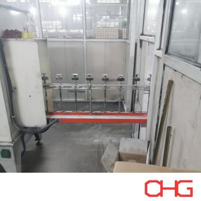 China Automatic Powder Coating Line for Oil Filter Housings with Monorail Floor Conveyor 1200mm for sale