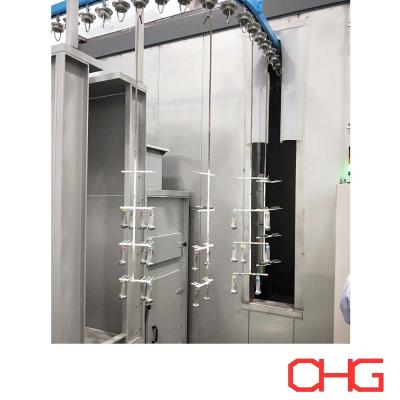 China Automatic Glass Lubricant Spray Painting Line with Conveyor System for Titanium Alloy Forging Protection for sale